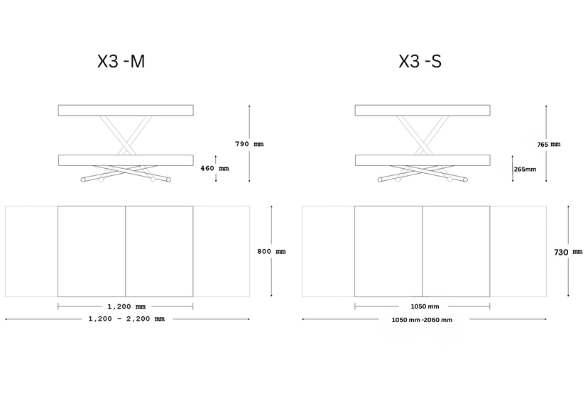Buy Convertible Coffee Dining Table - Up to 10 People 2,200 Mm | Invis ...
